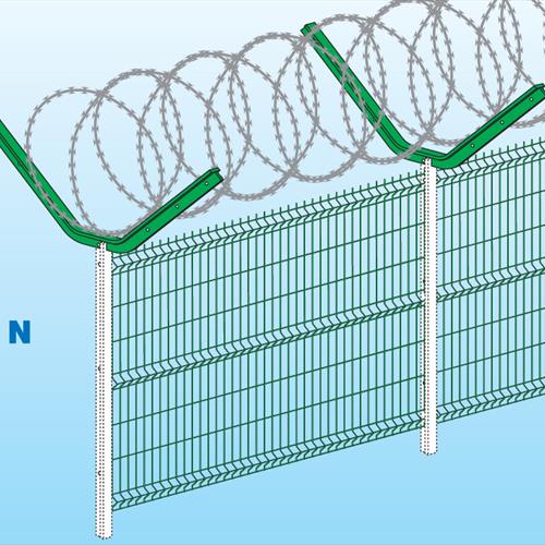 Bended posts "T" 40 and "T" 50 - Ferro Bulloni